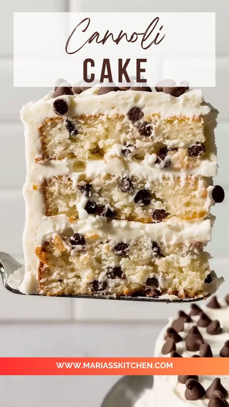 Cannoli Cake - Maria's Kitchen