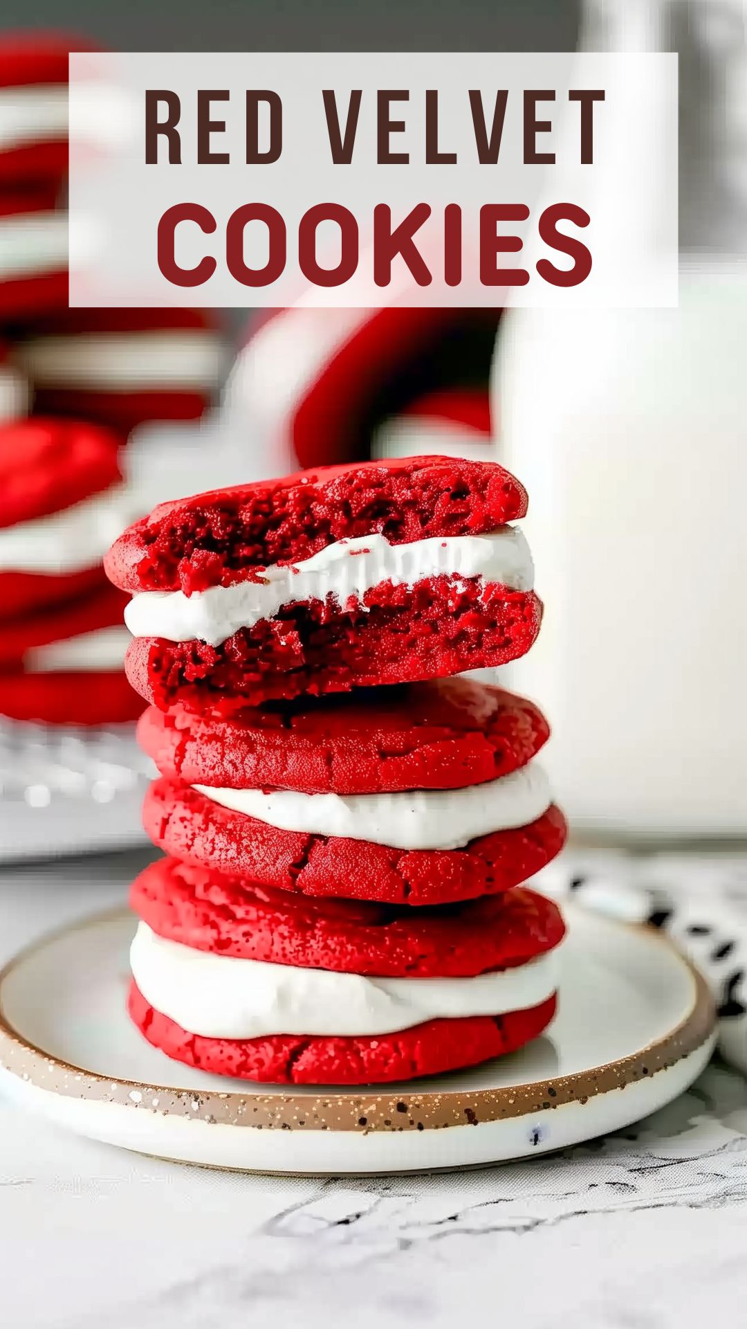 Red Velvet Cookies - Maria's Kitchen