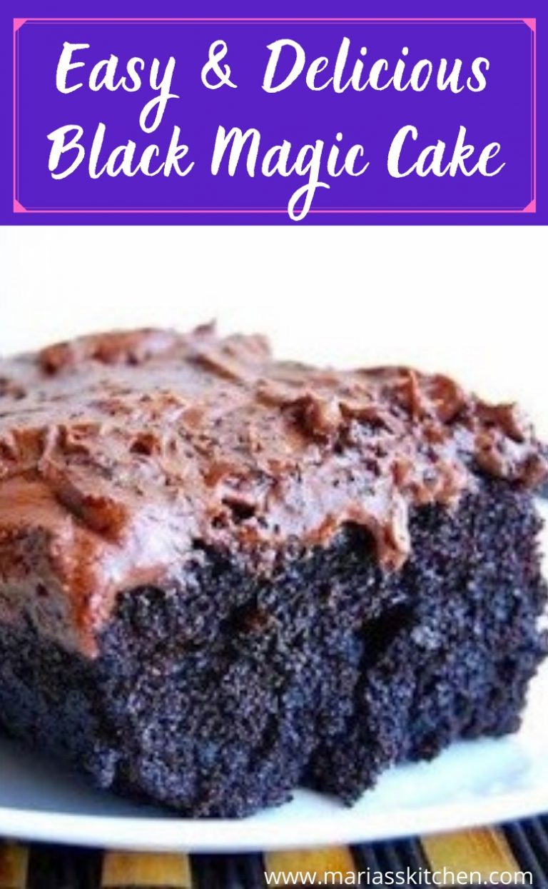 Black Magic Cake Recipe - Maria's Kitchen
