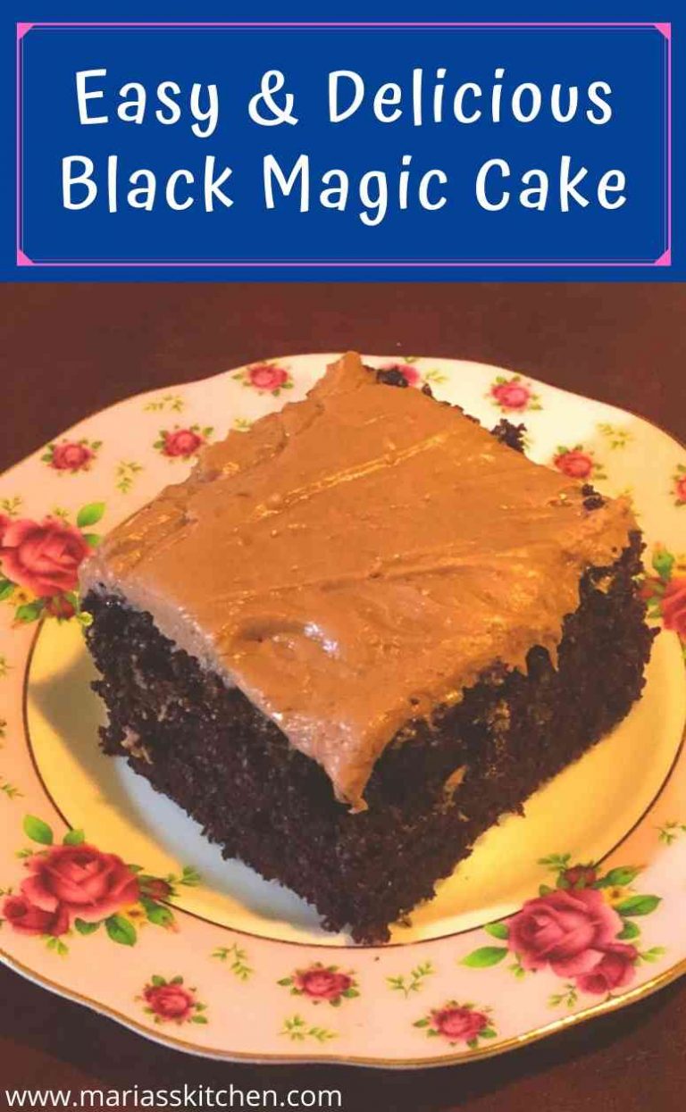 Black Magic Cake Recipe - Maria's Kitchen