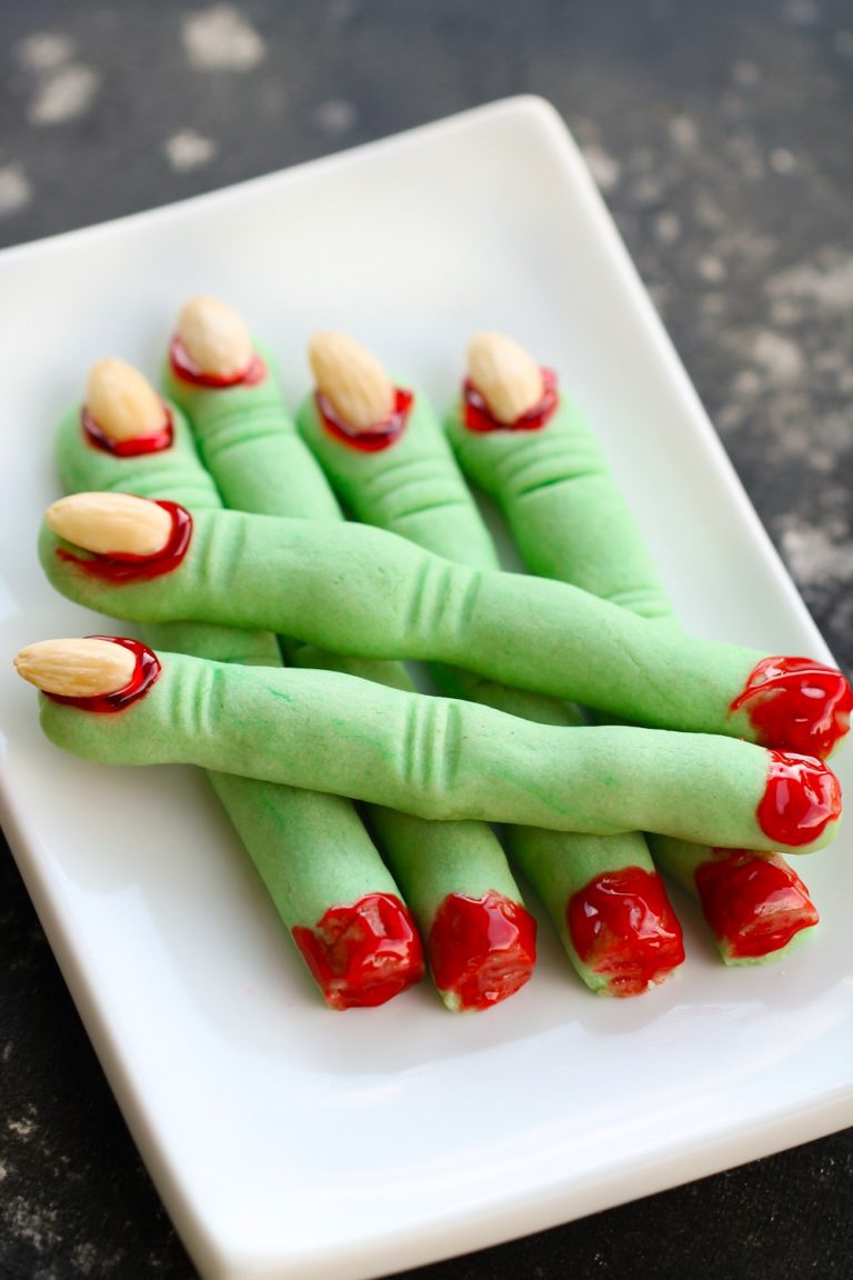 Spooky Halloween Witch Finger Cookies - Maria's Kitchen