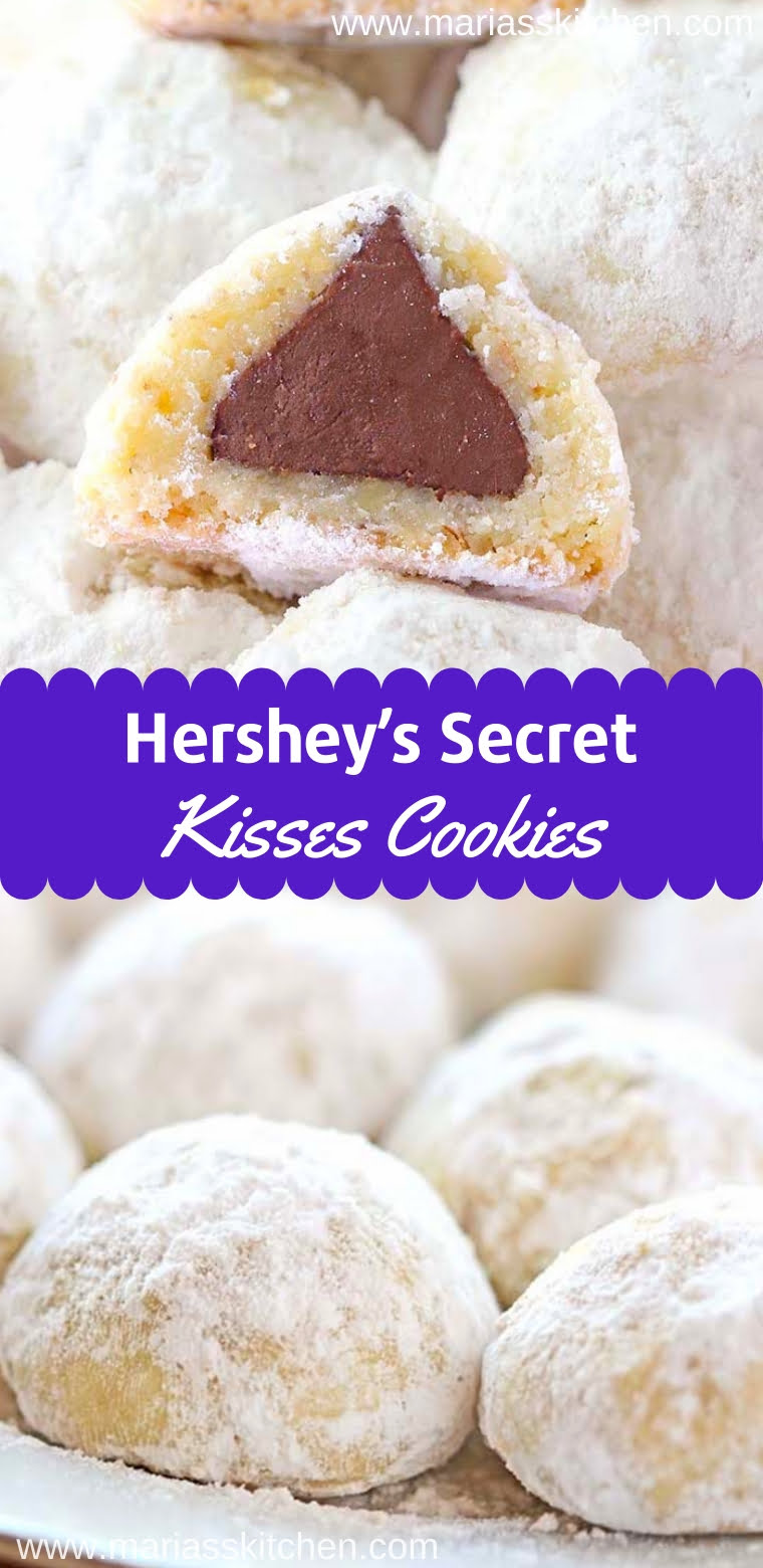 Easy Hershey’s Secret Kisses Cookies Recipe - Maria's Kitchen