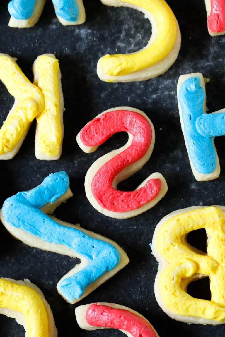 Soft and Chewy Alphabet Sugar Cookies Recipe - Maria's Kitchen