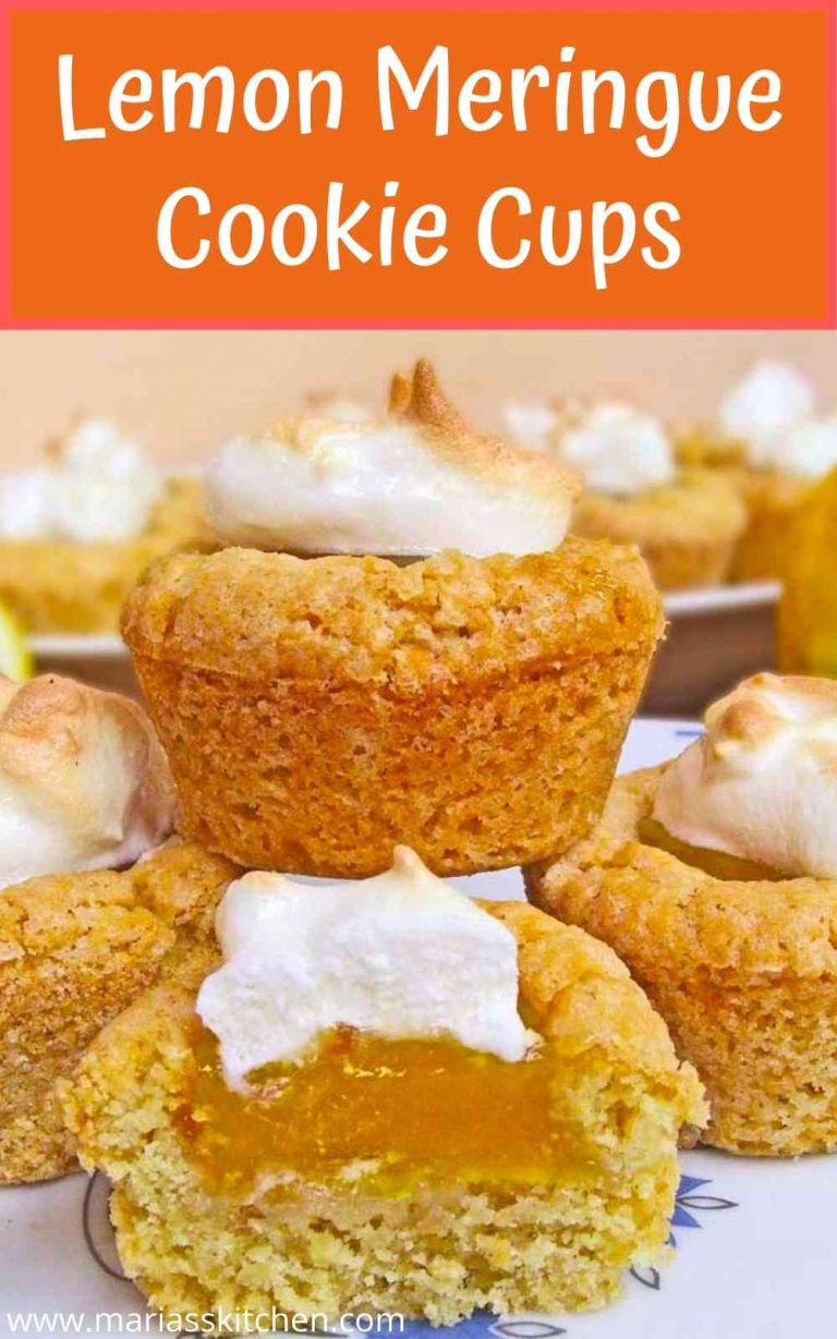 Easy Lemon Meringue Cookie Cups - Maria's Kitchen
