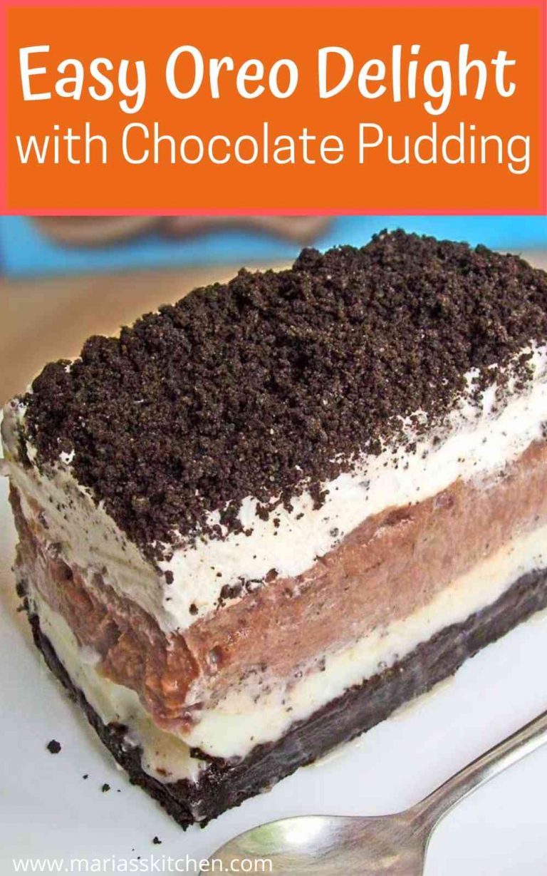 Easy Oreo Delight with Chocolate Pudding - Maria's Kitchen
