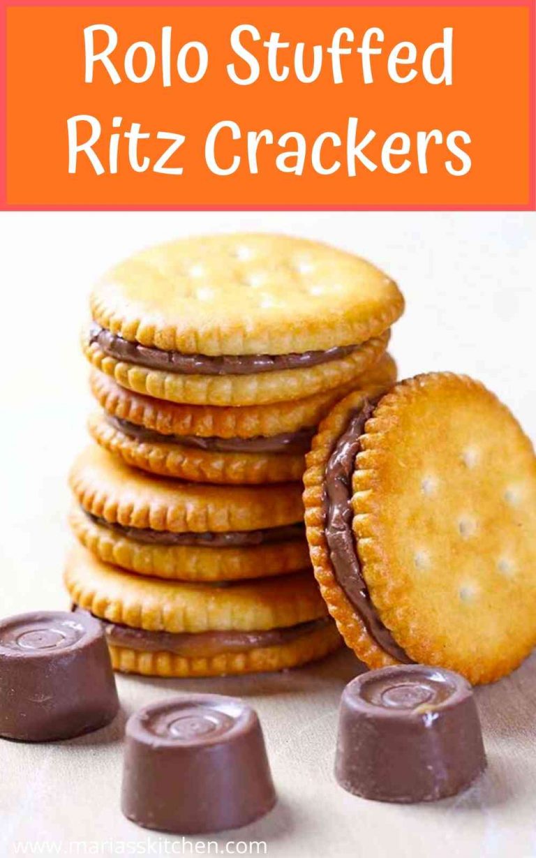 Easy Rolo Stuffed Ritz Crackers - Maria's Kitchen