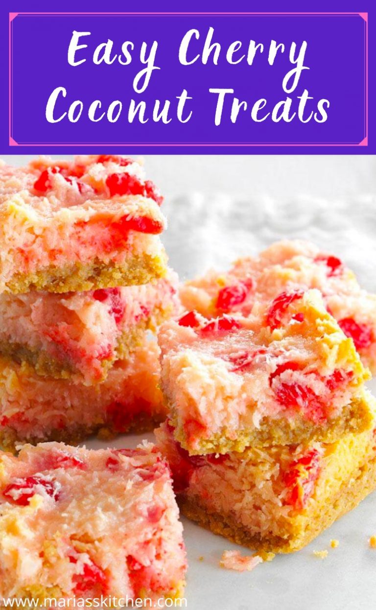 Easy Cherry Coconut Treats - Maria's Kitchen