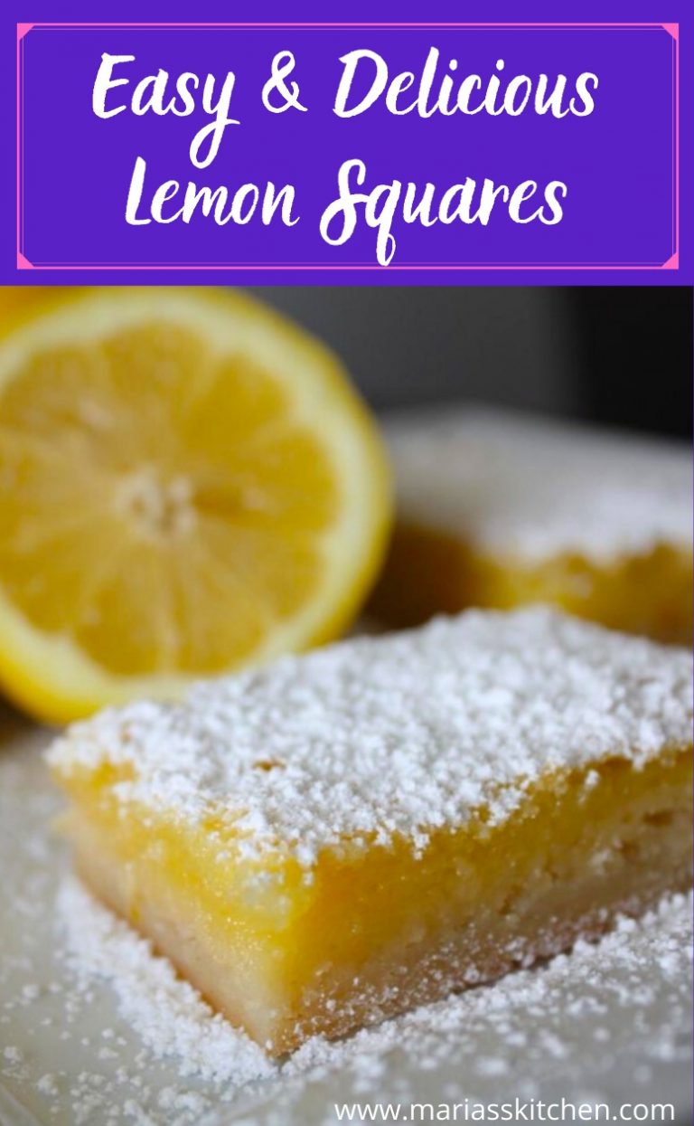 Easy & Delicious Lemon Squares - Maria's Kitchen