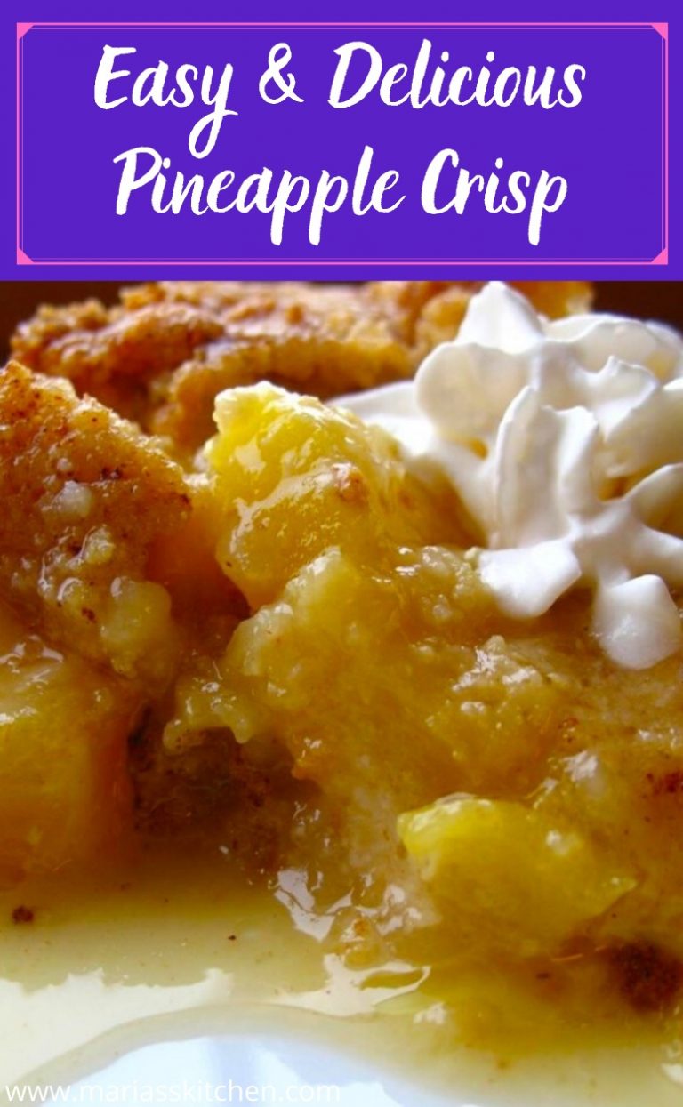 Easy & Delicious Pineapple Crisp - Maria's Kitchen
