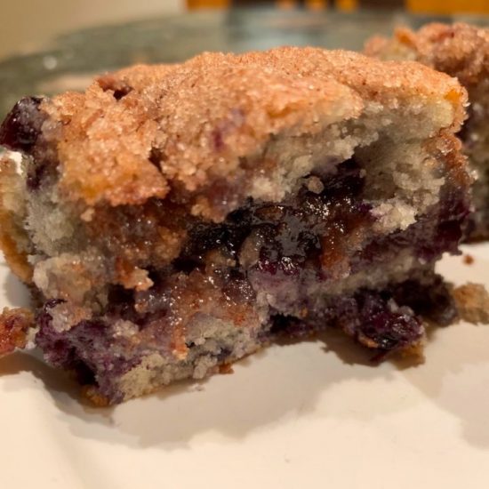 Moist and Delicious Blueberry Buckle - Maria's Kitchen