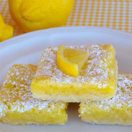Tart and Delicious Lemon Bars - Maria's Kitchen