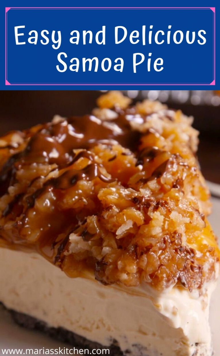 Easy and Delicious Samoa Pie - Maria's Kitchen