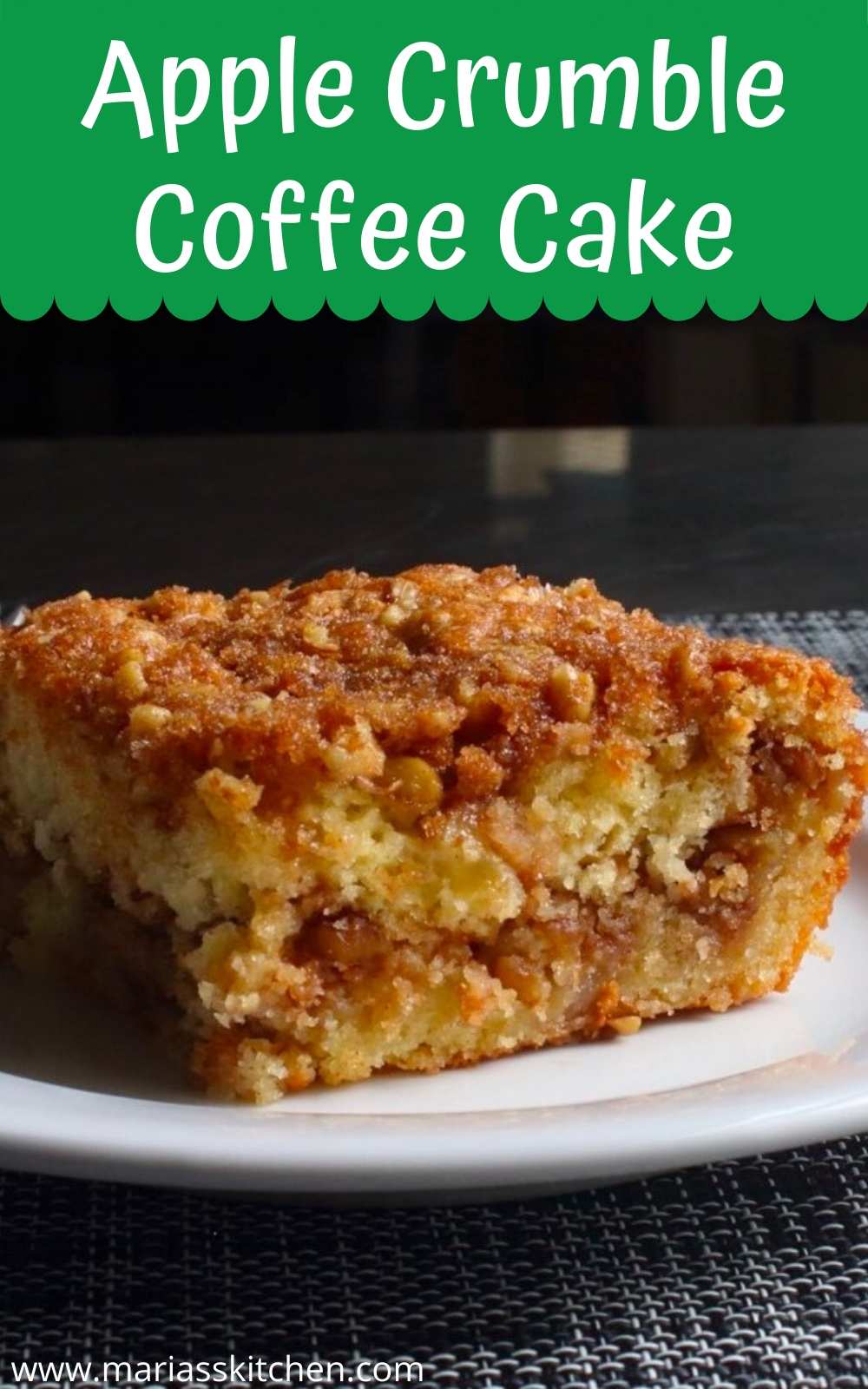 Moist Apple Crumble Coffee Cake - Maria's Kitchen