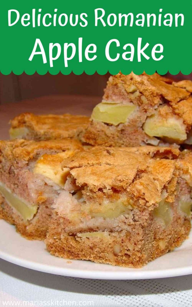 Delicious Romanian Apple Cake - Maria's Kitchen