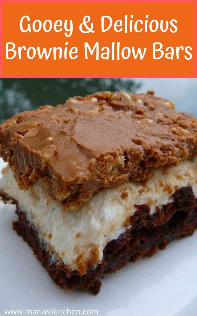 Gooey and Delicious Brownie Mallow Bars - Maria's Kitchen