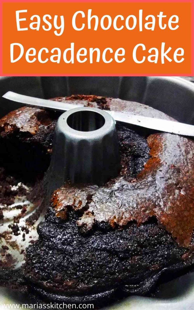 Easy Chocolate Decadence Cake - Maria's Kitchen
