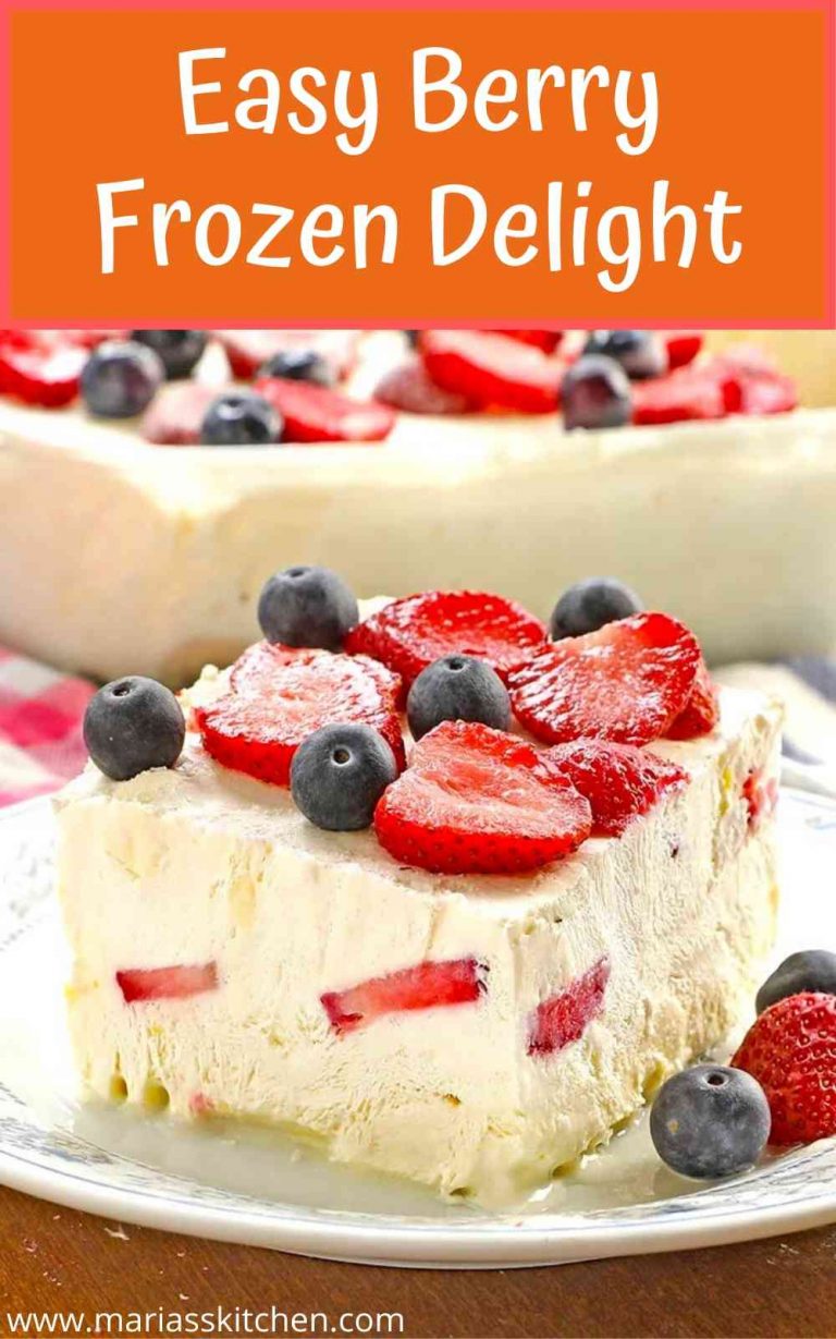 Easy and Refreshing Berry Frozen Delight - Maria's Kitchen