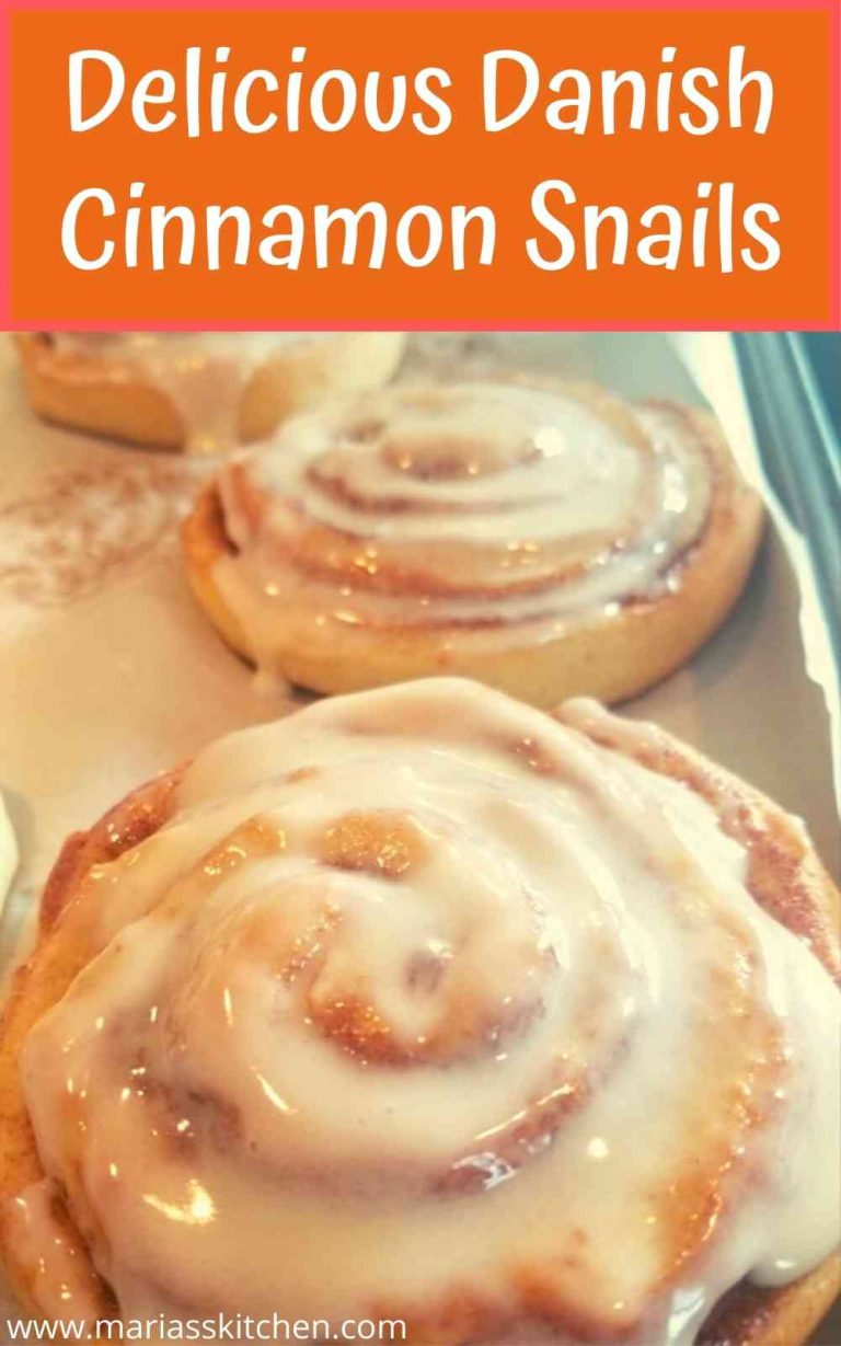 Delicious Danish Cinnamon Snails - Maria's Kitchen