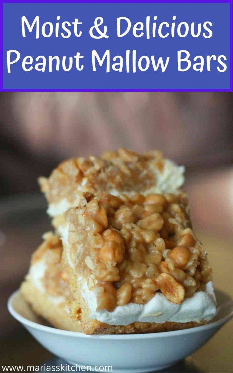 Moist and Delicious Peanut Mallow Bars - Maria's Kitchen