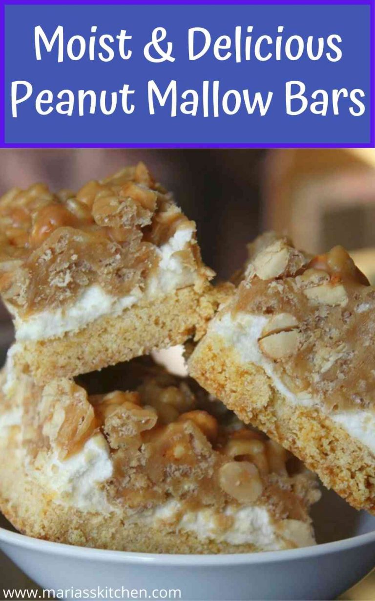 Moist and Delicious Peanut Mallow Bars - Maria's Kitchen