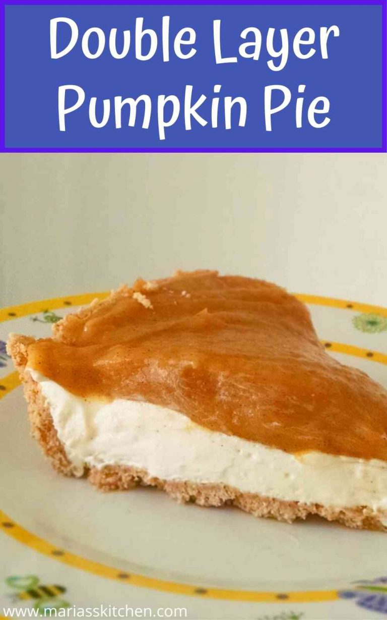 Rich and Creamy Double Layer Pumpkin Pie - Maria's Kitchen