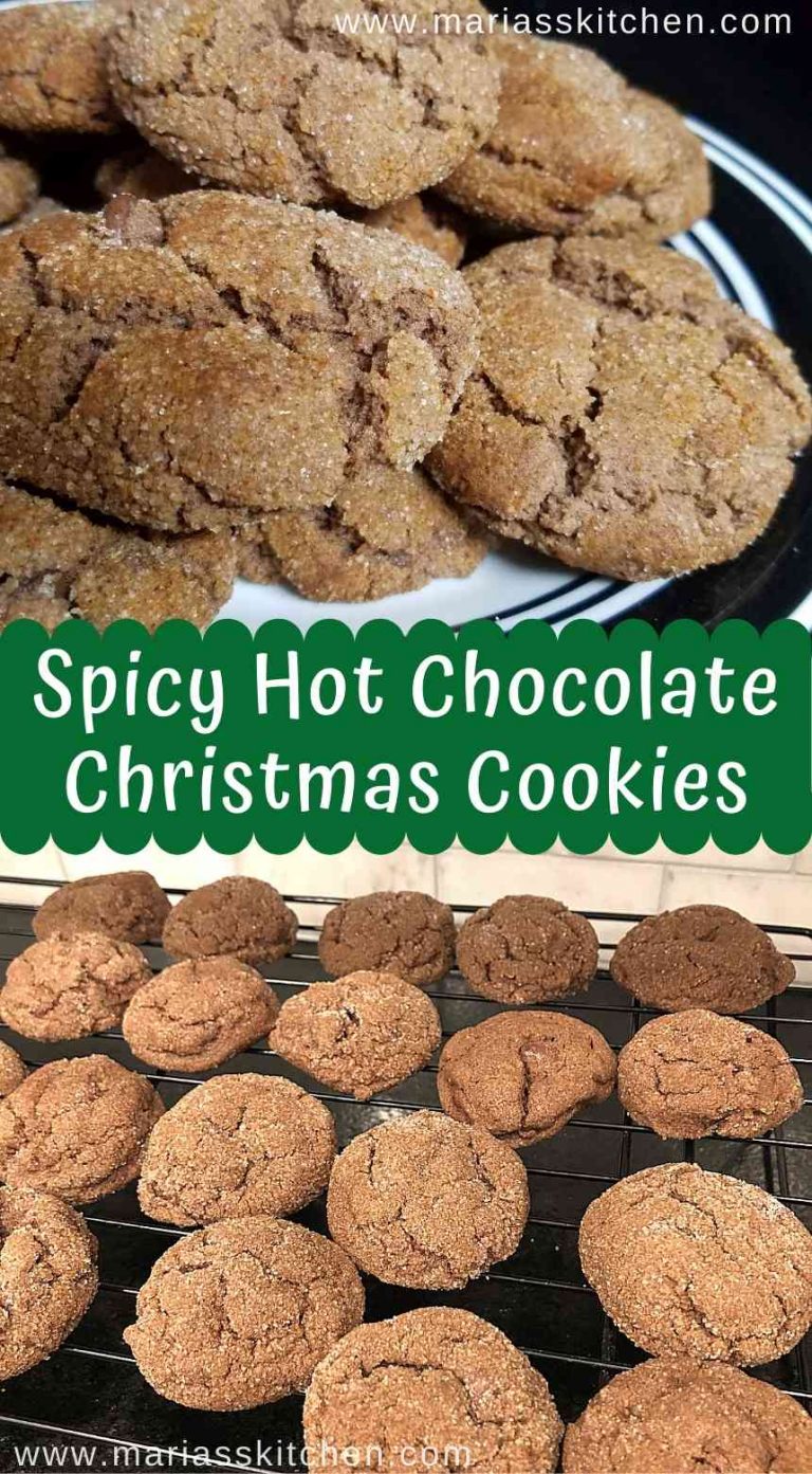 Spicy Hot Chocolate Christmas Cookies - Maria's Kitchen