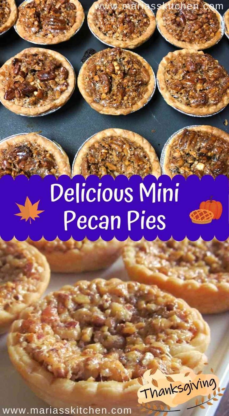 Delicious Mini Pecan Pies - Thanksgiving Desserts - Maria's Kitchen