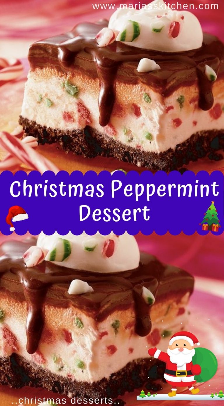 Christmas Peppermint Dessert - Maria's Kitchen