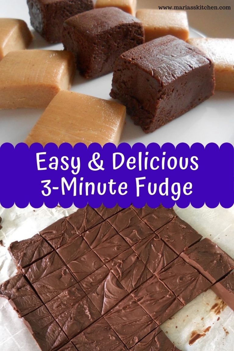 Easy & Delicious 3-Minute Fudge - Maria's Kitchen