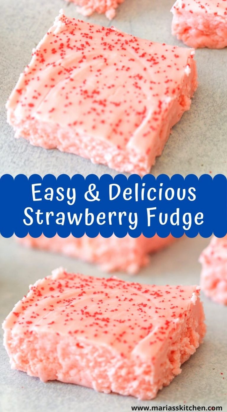 Easy & Delicious Strawberry Fudge - Maria's Kitchen