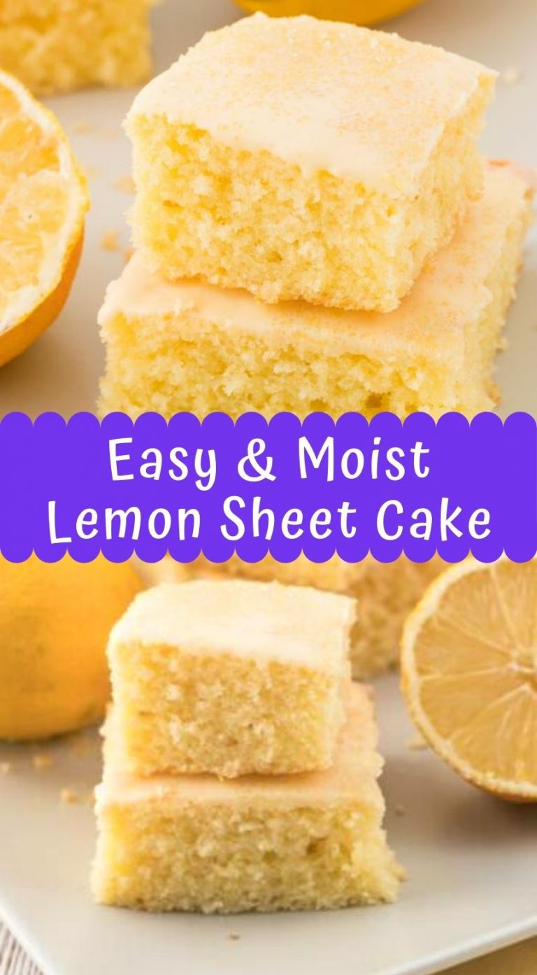 Easy & Moist Lemon Sheet Cake - Maria's Kitchen