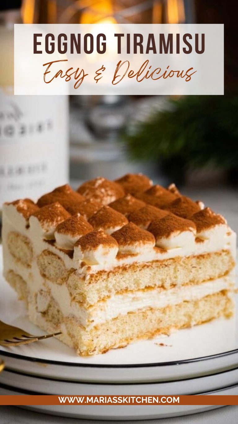 Easy and Delicious Eggnog Tiramisu - Maria's Kitchen