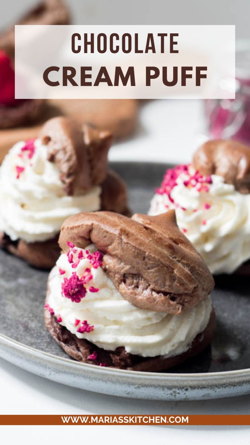 Chocolate Cream Puff Recipe Easy - Maria's Kitchen