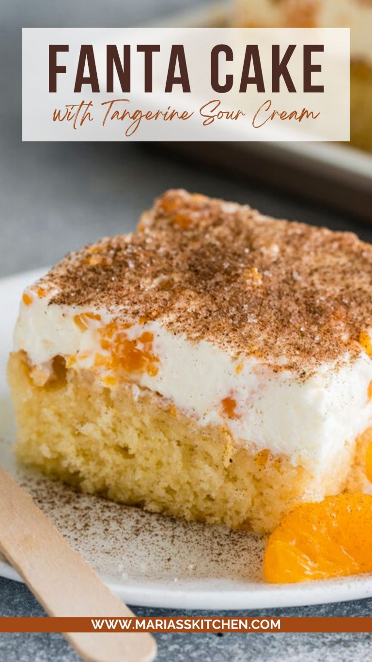 Fanta cake with Tangerine Sour Cream - Maria's Kitchen