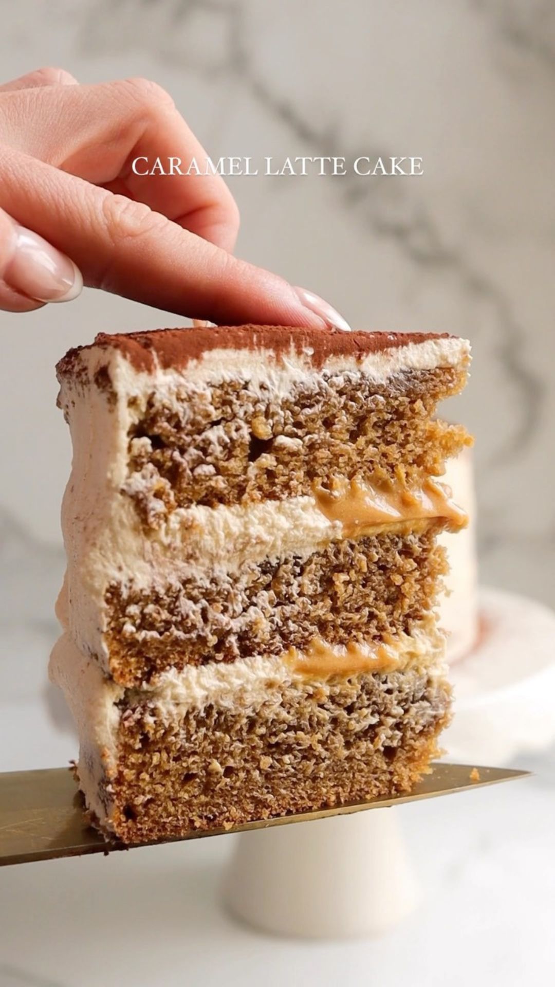 Caramel Latte Cake - Maria's Kitchen