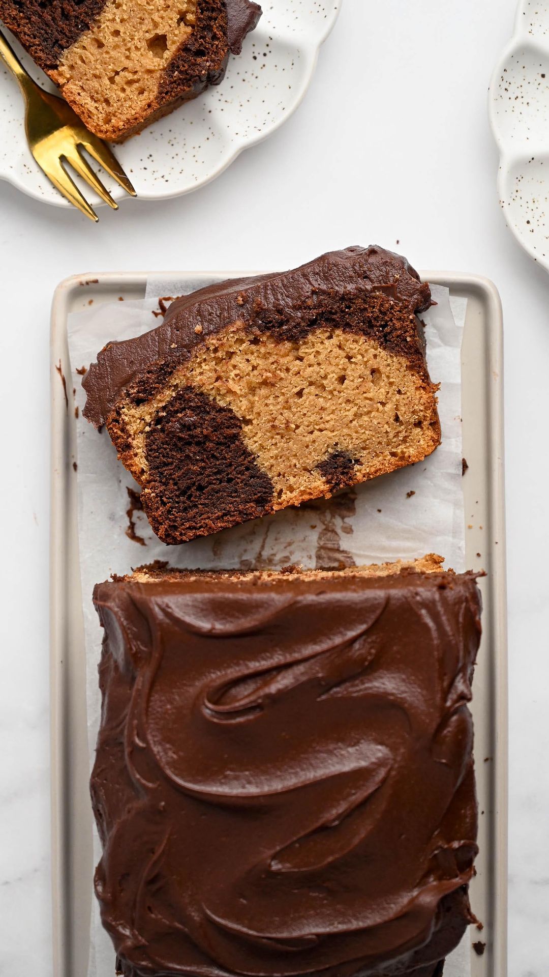 Chocolate Marble Loaf - Maria's Kitchen