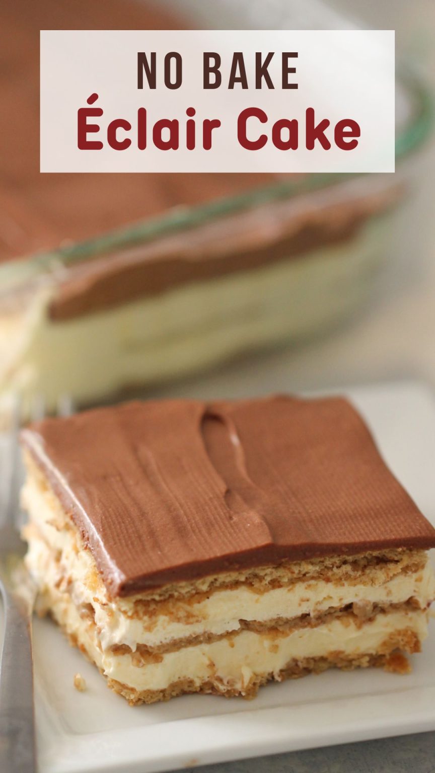 Delicious No Bake Éclair Cake - Maria's Kitchen