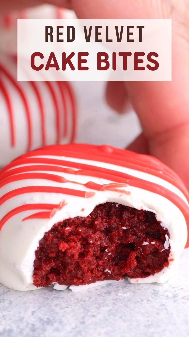 Delicious Red Velvet Cake Bites - Maria's Kitchen