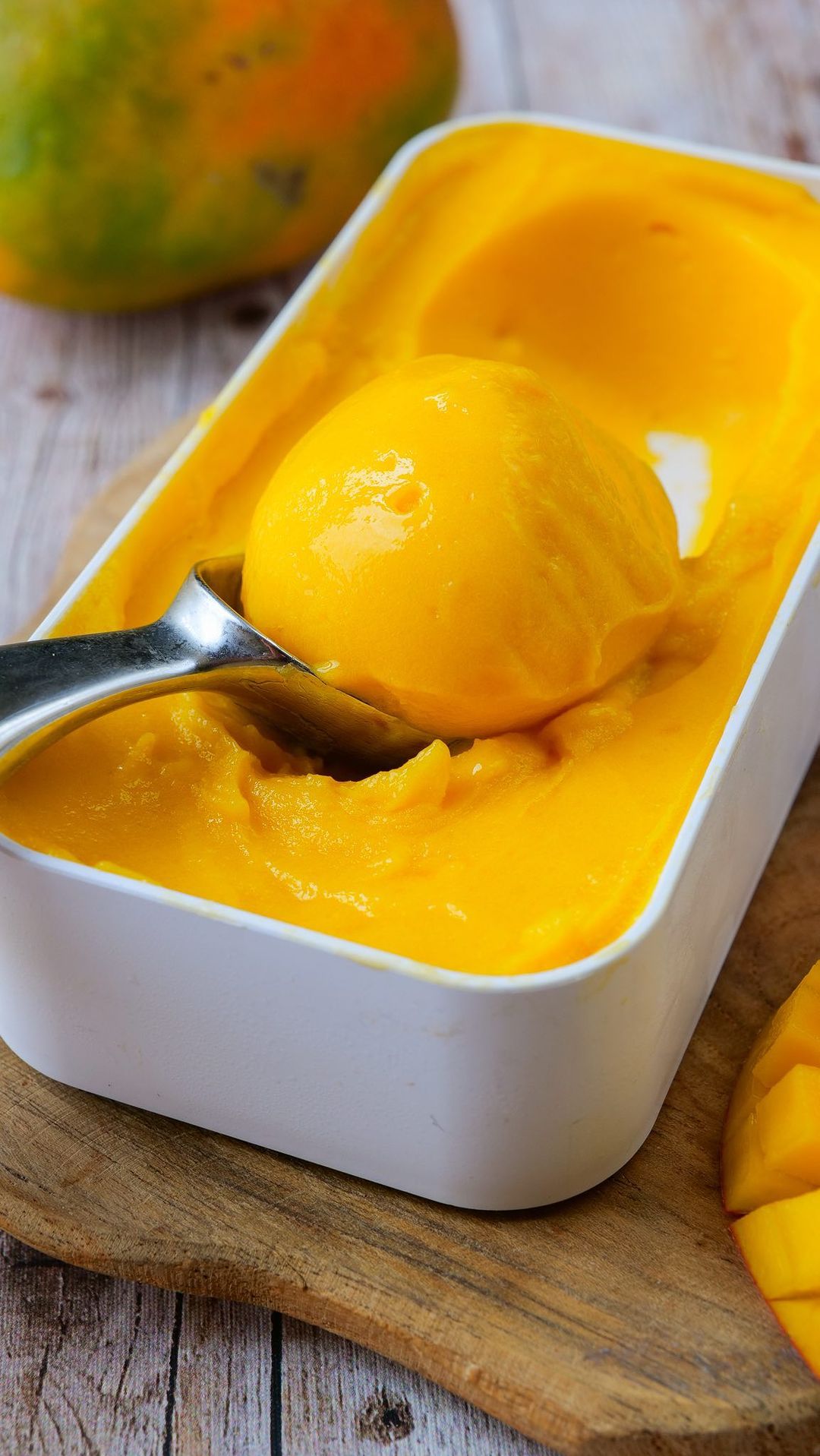 Mango Ice Cream - Maria's Kitchen