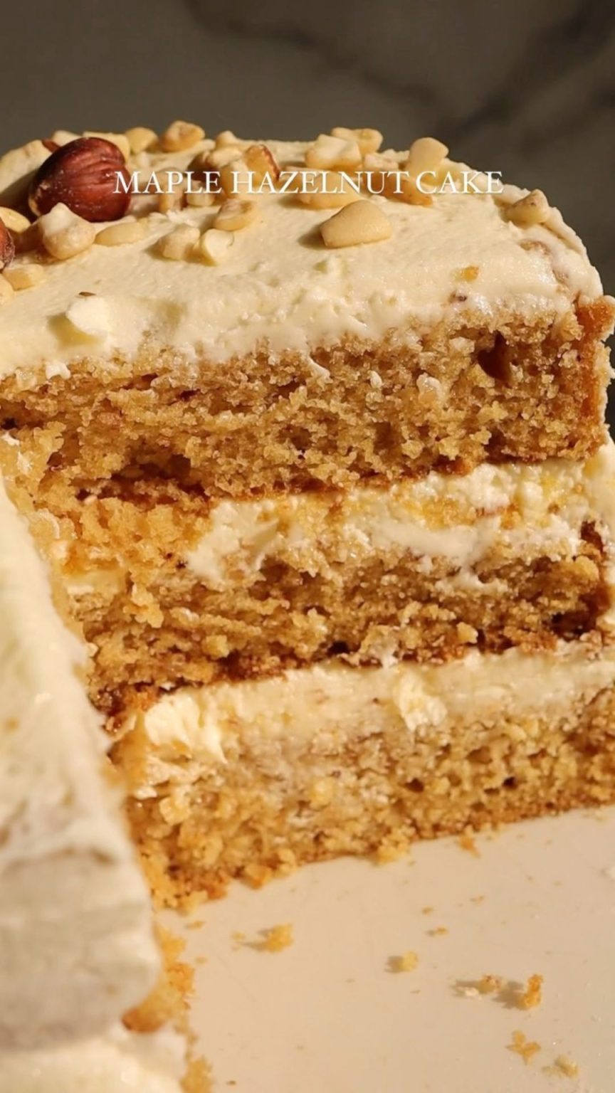 Maple Hazelnut Cake - Maria's Kitchen