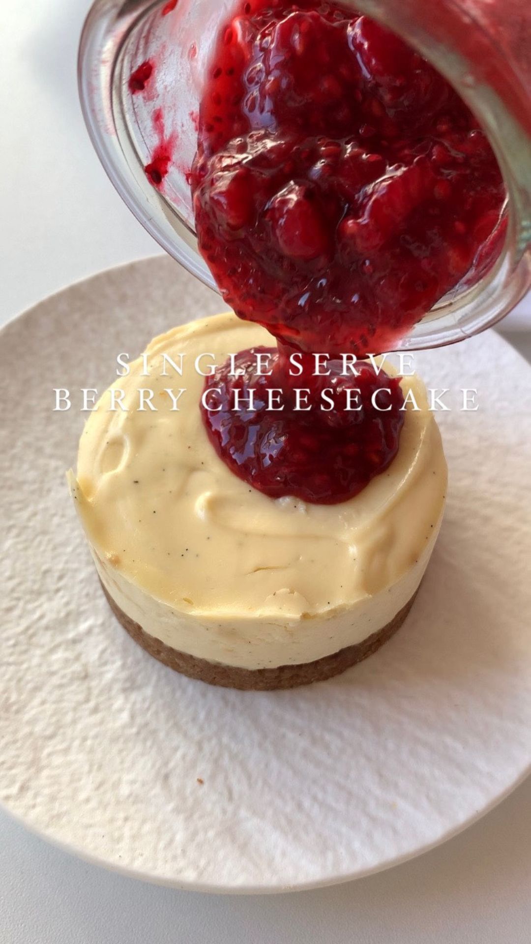 Single Server Berry Cheesecake - Maria's Kitchen