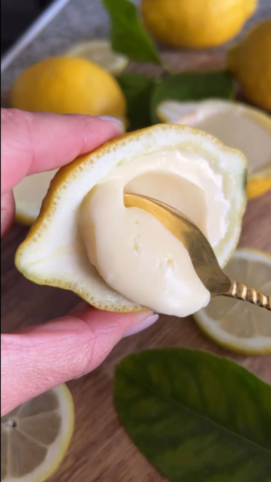 Stuffed Lemons ( Lemon Possets ) - Maria's Kitchen