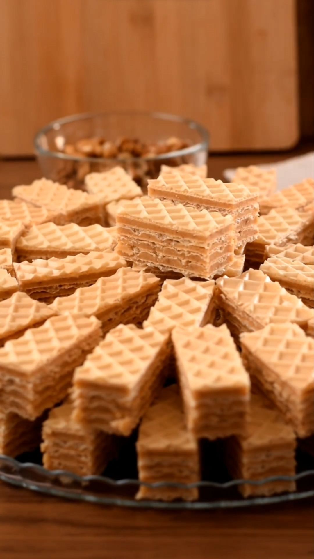 Caramel Walnut Wafers - Maria's Kitchen