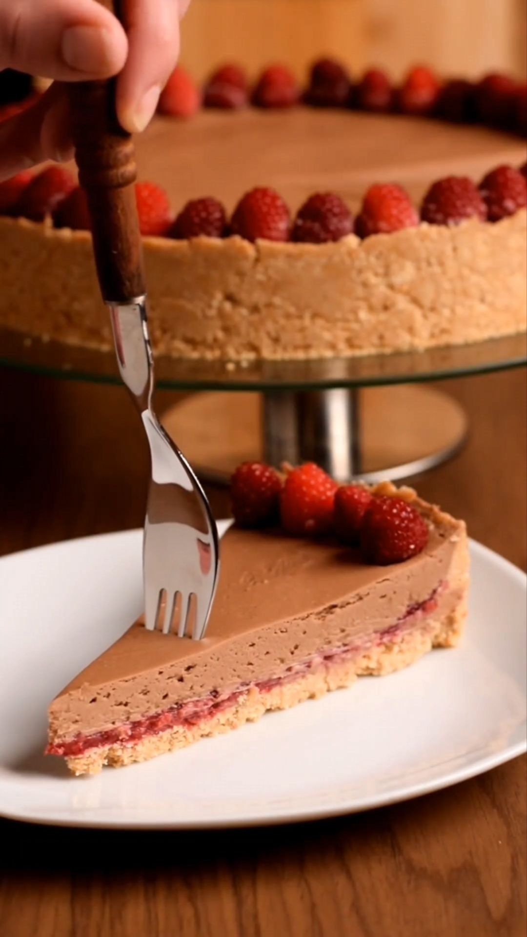 Dark Chocolate Raspberry Delight Tart - Maria's Kitchen