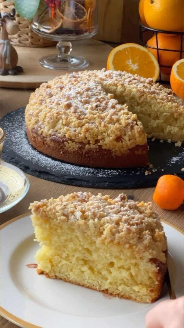 Orange Crumble Cake - Maria's Kitchen