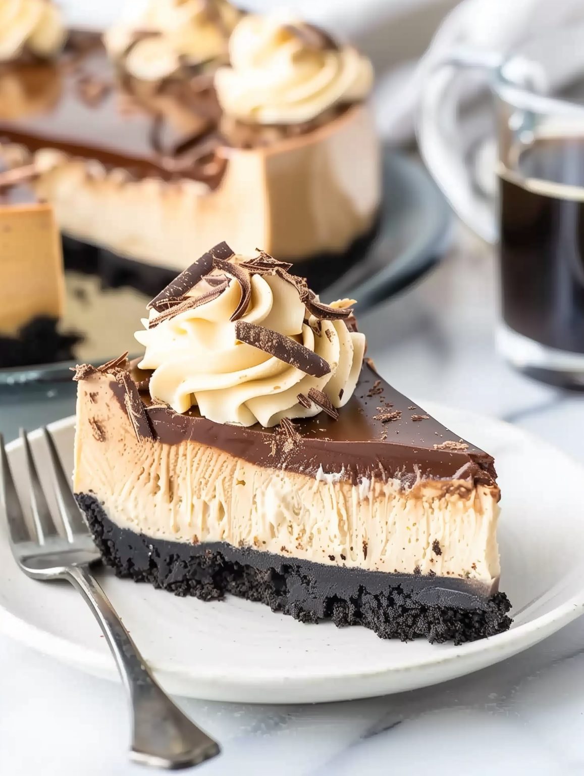 Delicious Coffee Cheesecake - Maria's Kitchen