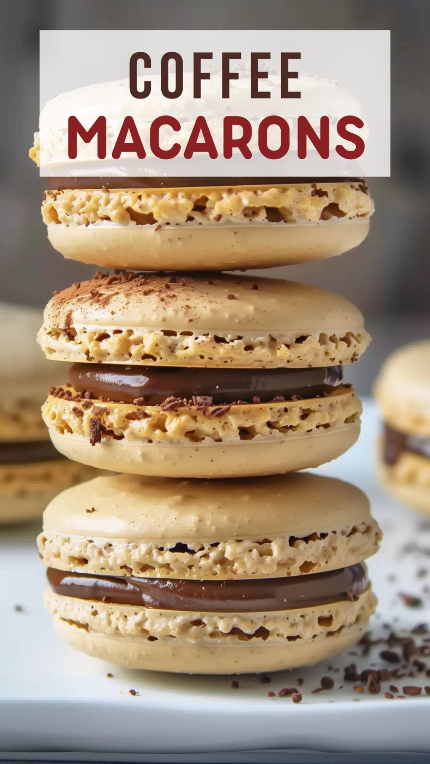 Coffee Macarons - Maria's Kitchen