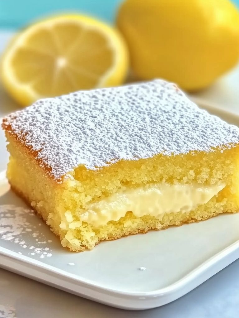 Delicious Lemon Lava Cake - Maria's Kitchen