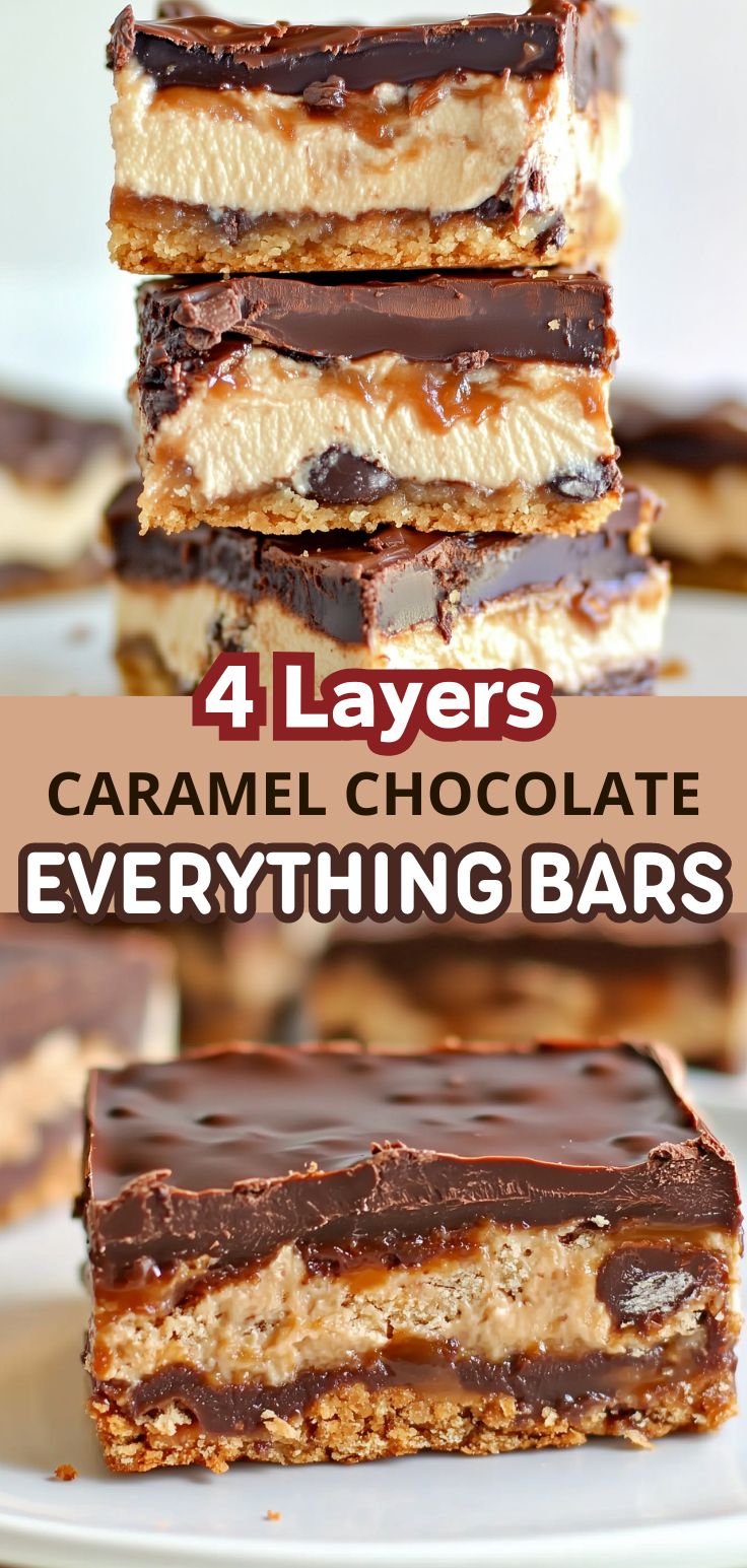 4 Layer Everything Bars - Maria's Kitchen