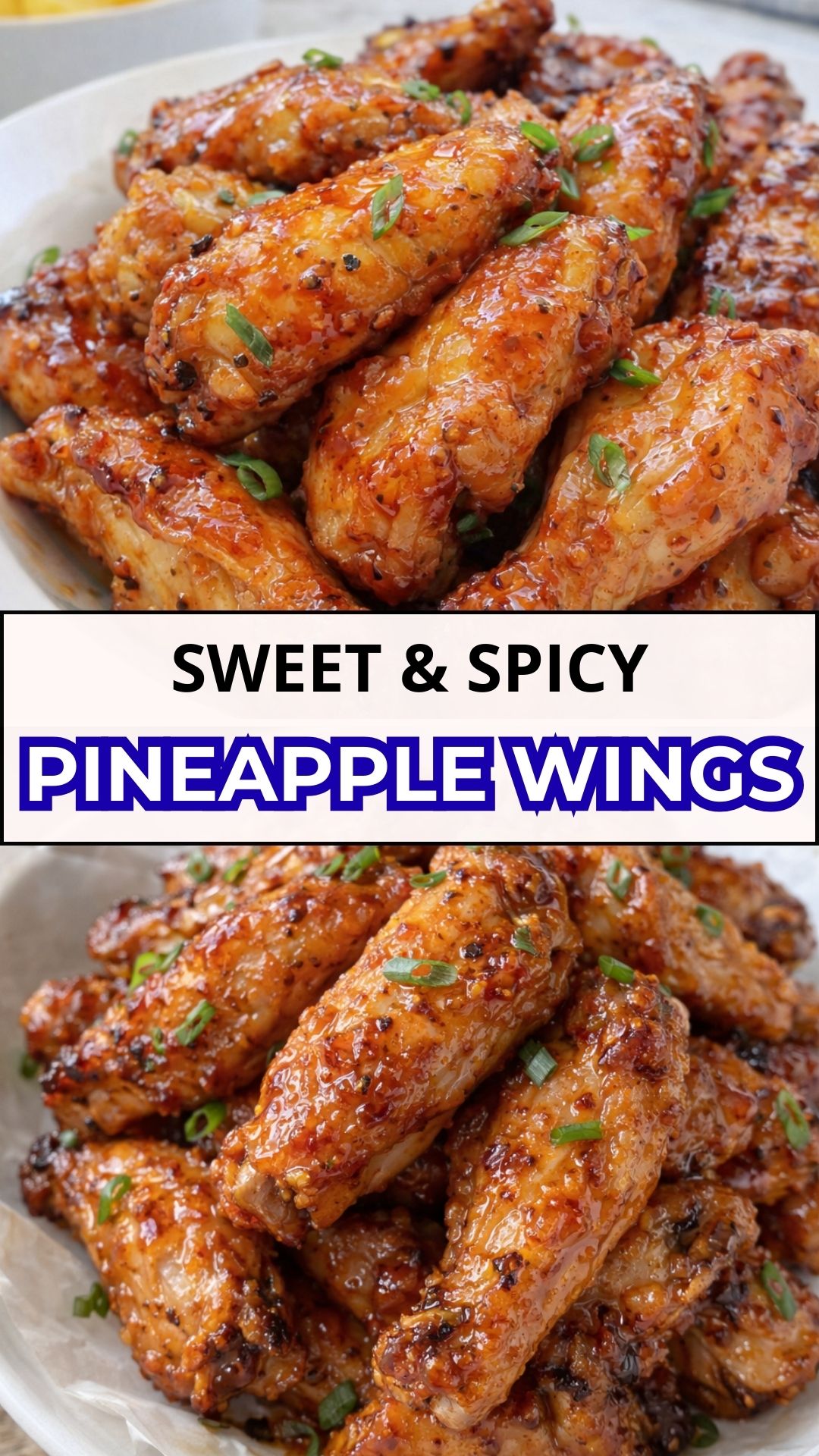 How To Make Pineapple Chicken Wings with Sweet & Spicy Sauce ...
